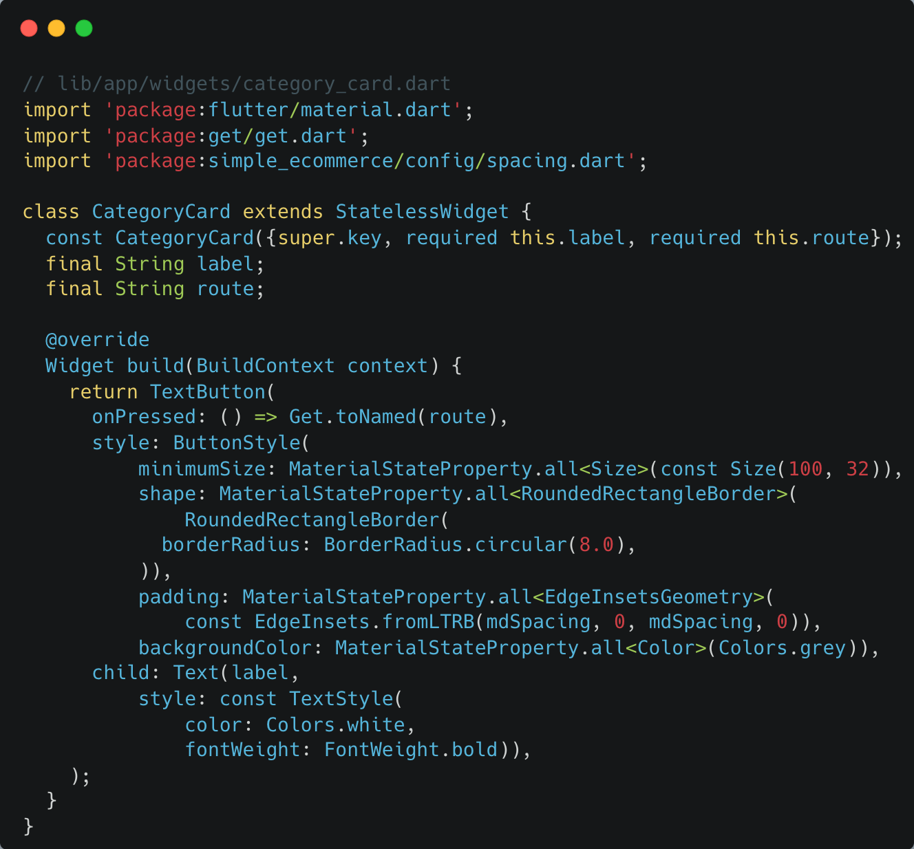 Developing A Simple E Commerce Mobile App With Flutter And Getx Using The Mvvm Pattern 42 